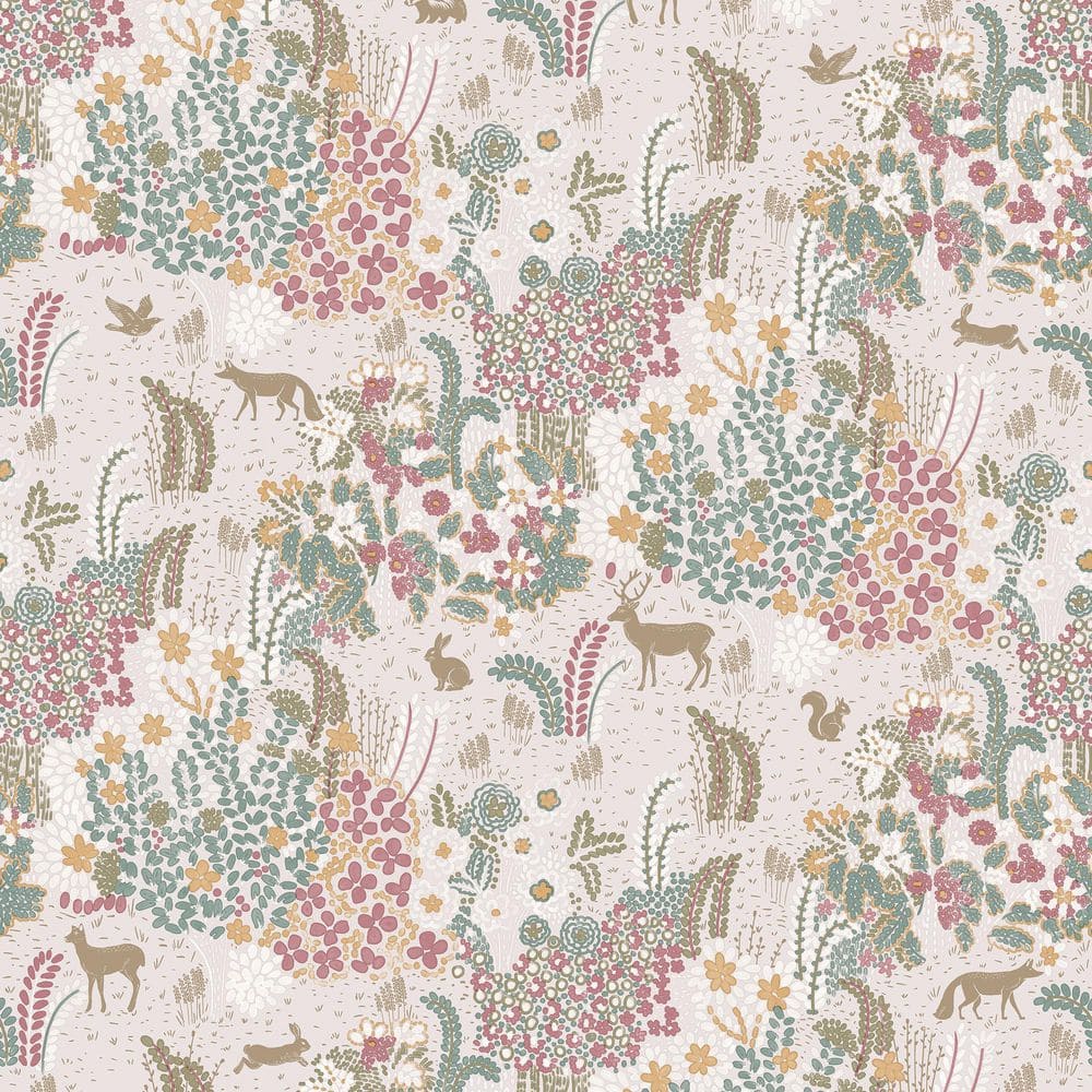 Veer Decor Babylon Pink Wallpaper 8195-AC2 - The Home Depot