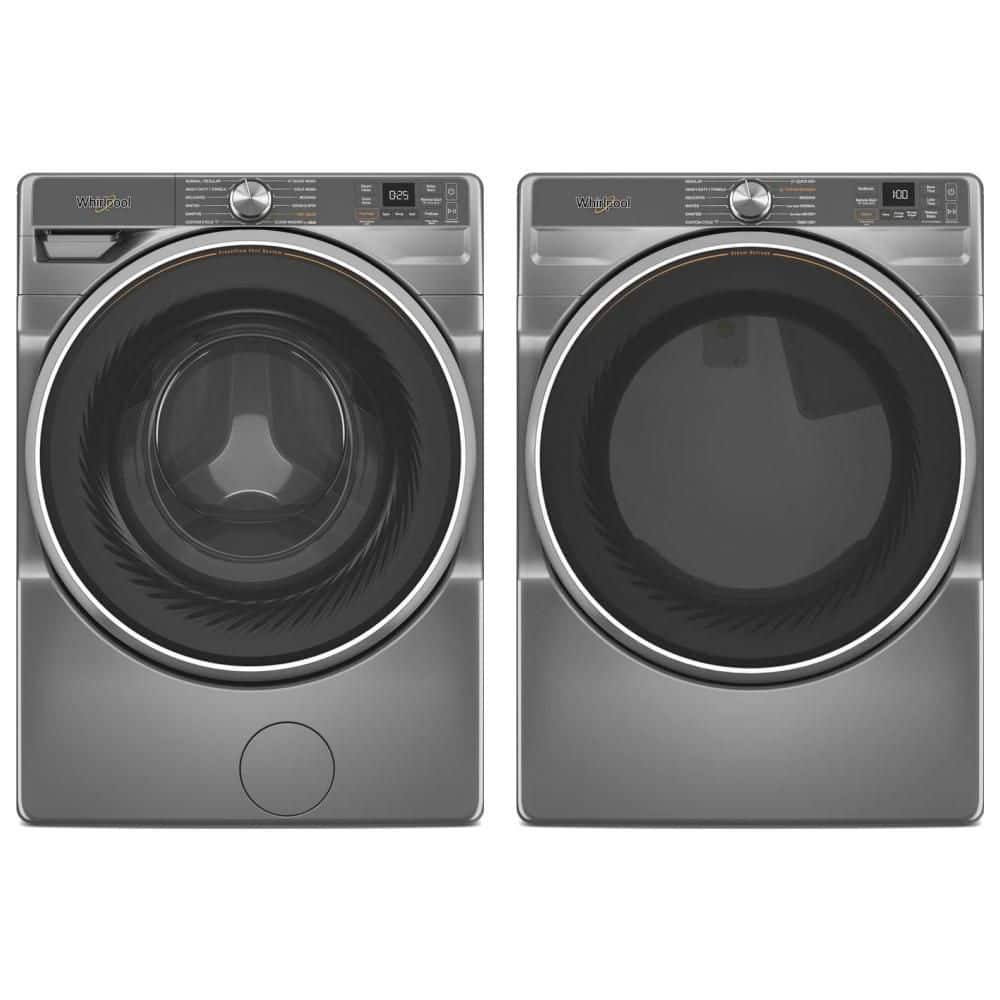 Whirlpool 5.0 cu. ft. Front Load Washer with Fresh Flow Vent and 7.4 cu ...