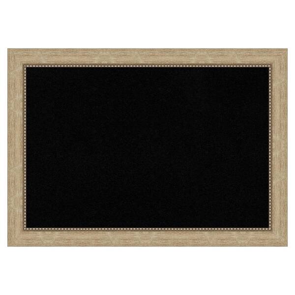 Amanti Art Astor Champagne Framed Black Corkboard 41 in. x 29 in ...
