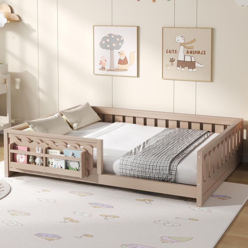 Reviews for Harper & Bright Designs Natural Full Size Solid Wood Kids ...