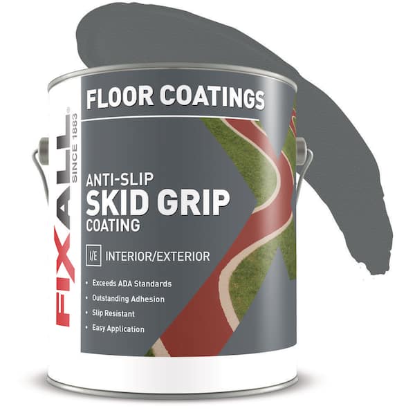FIXALL Skid Grip Anti-Slip Floor Coating, 1 Gallon, Camel, Slip ...