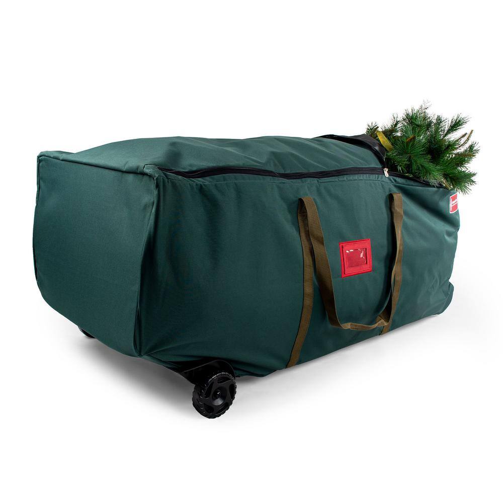 TreeKeeper Big Wheel Rolling Christmas Tree Storage Bag for Trees Up to ...