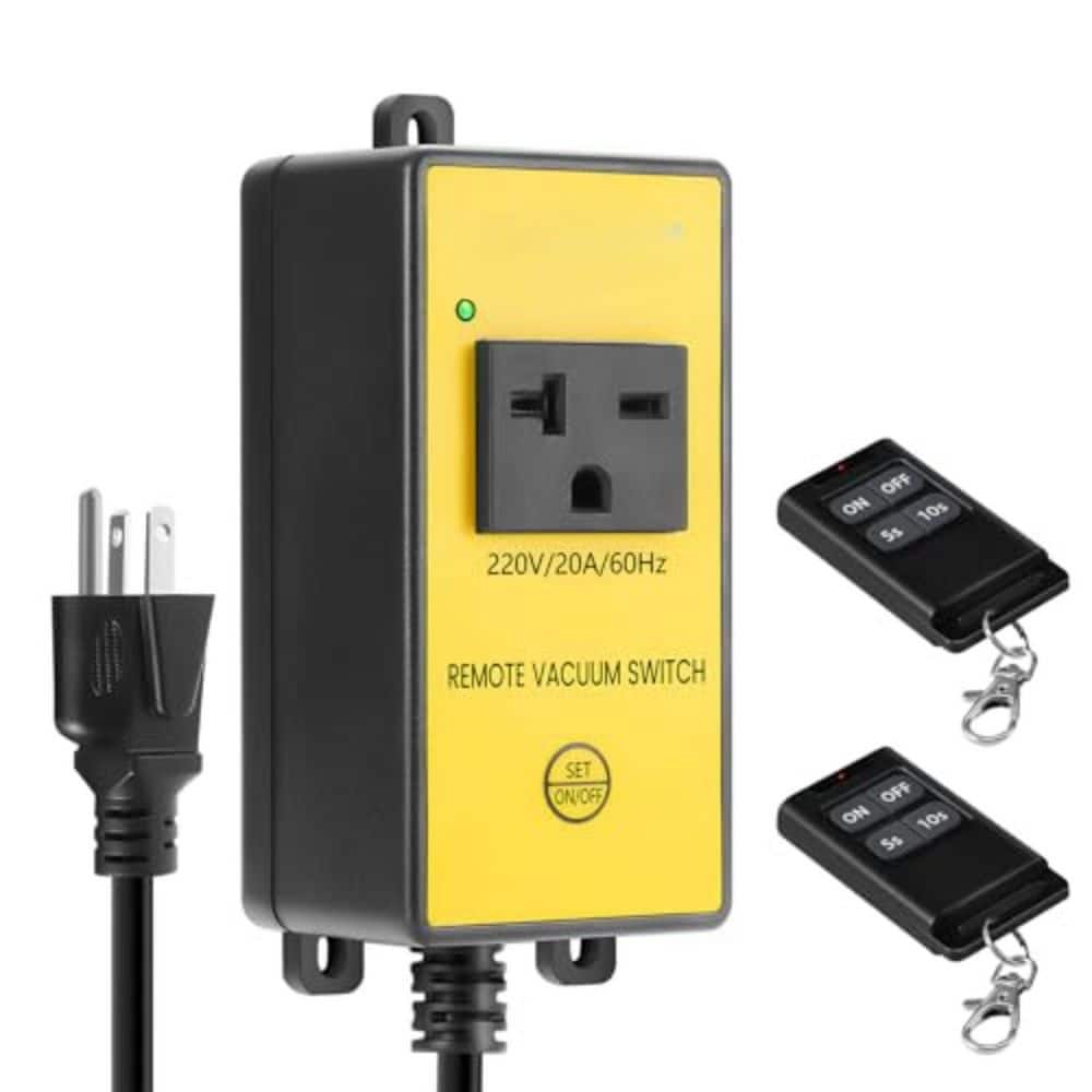 BeamBox 3600W 1 Outlet Automatic Remote Vacuum Switch with Delay Off ...