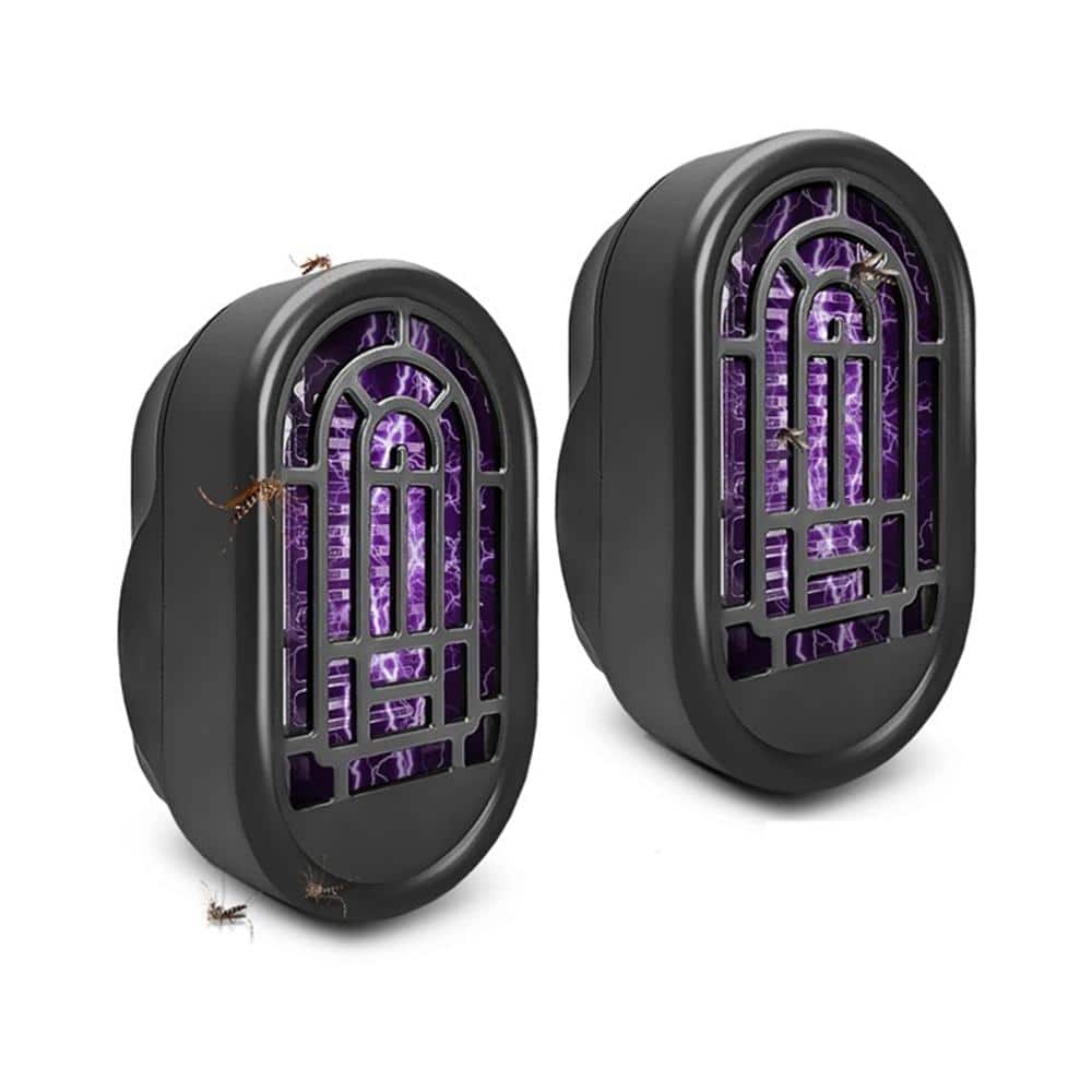 Misopily 2-Piece Electronic Indoor Bug Zapper Lamp Non-Toxic Repellent ...