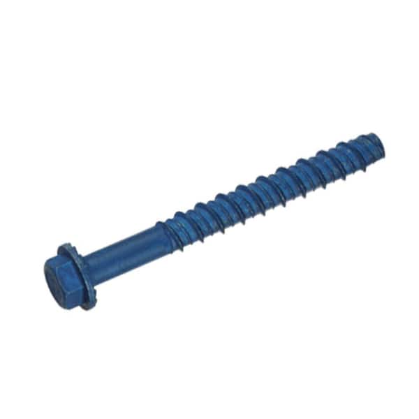 Tapcon 3/8 in. x 3 in. Steel Hex-Washer-Head Indoor/Outdoor Large ...