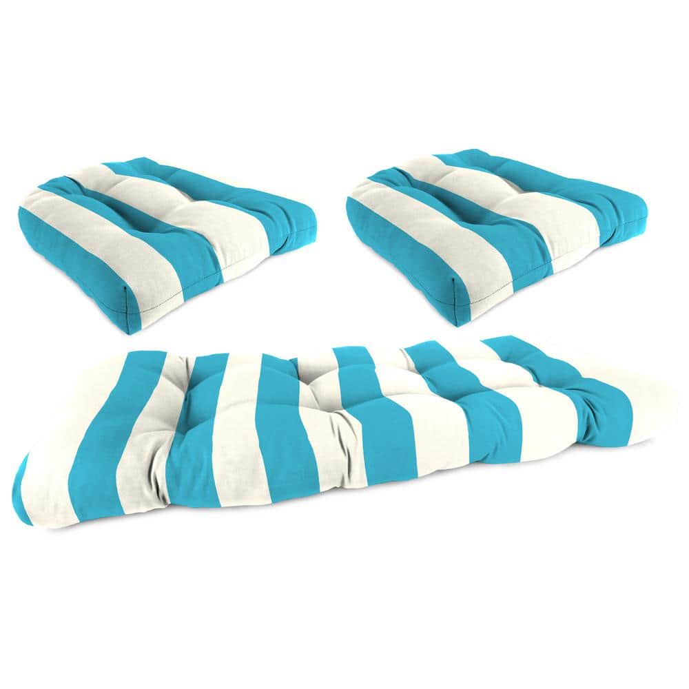 Jordan Manufacturing 44 in. L x 18 in. W x 4 in. T Cabana Turquoise ...