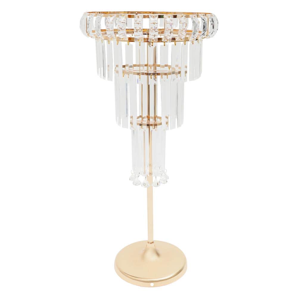 YIYIBYUS Gold Metal Acrylic Decorative Stand Wedding Birthday Party ...