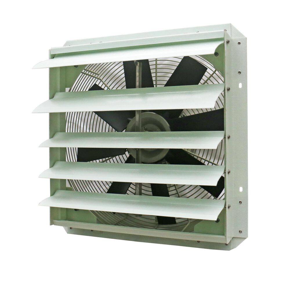 iLIVING 18-Inch Corrosion Resistance Shutter Exhaust Fan, Single Speed ...