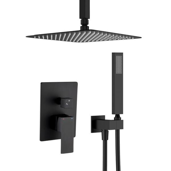 GIVING TREE 2-Spray Patterns with 2.5 GPM 16 in. Rainfall Shower Head ...