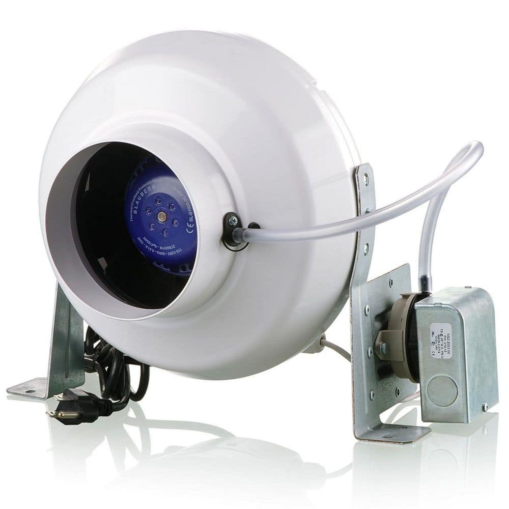 VENTS-US 5 in. 170 CFM Dryer Booster Fan with Automatic Pressure Switch ...