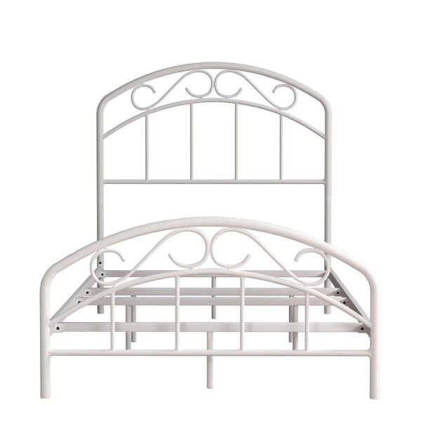 Hillsdale Furniture Jolie White Twin Arched Scroll Bed 2586-330 - The ...