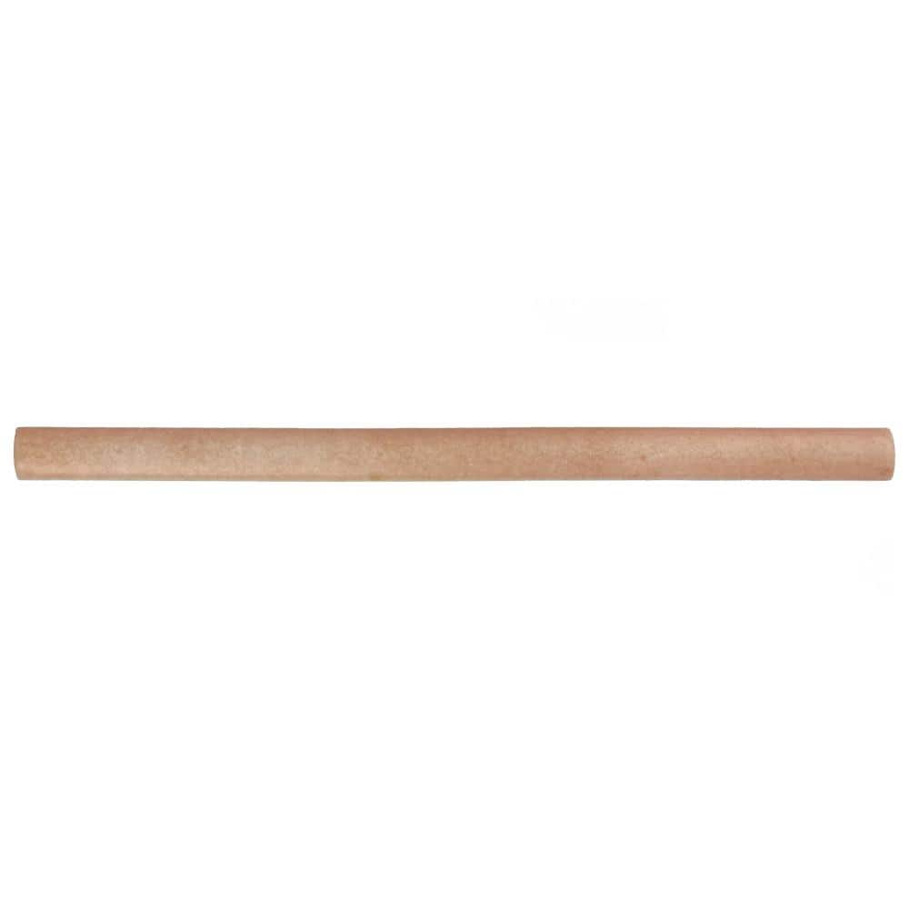 Merola Tile Coco Demi-Bullnose Matte Orchard Pink 1/2 in. x 7-7/8 in ...