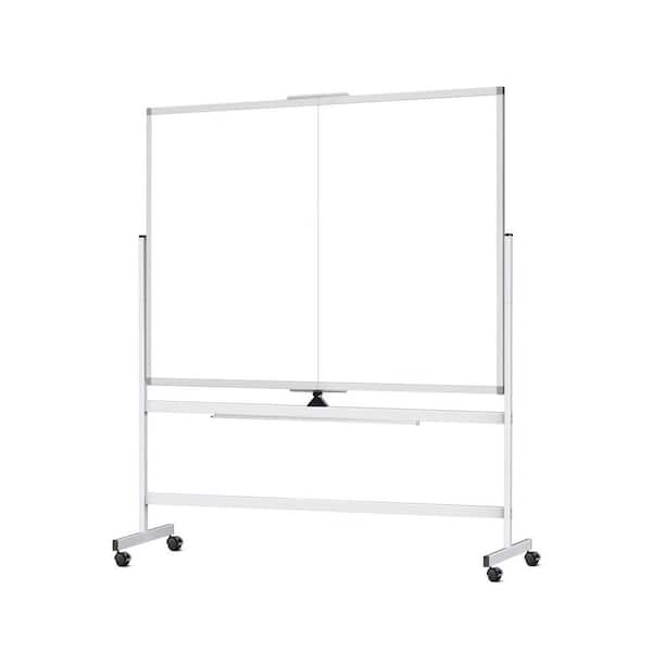 maxtek 60x48 Double Sided Rolling Bulletin Boards Whiteboard Panel ...