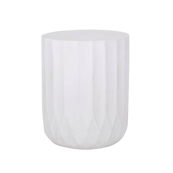 Miscool Anky Antique White Round Magnesium Oxide 18.5 in. H Outdoor ...