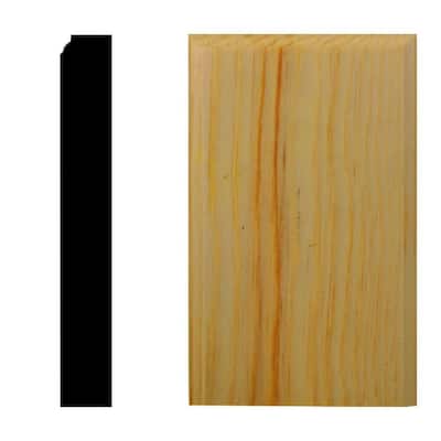 Alexandria Moulding WM 444 11/16 in. x 3-1/2 in. x 96 in. Primed Pine ...