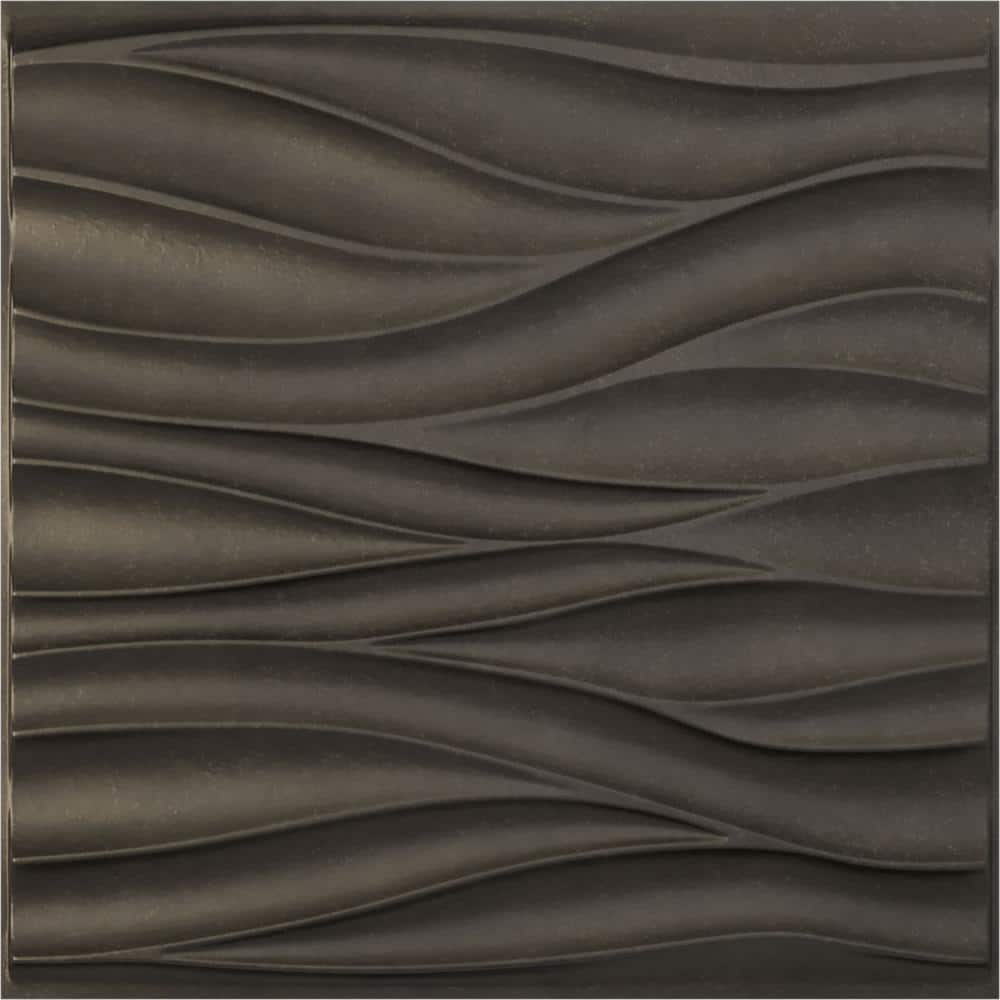 Ekena Millwork 19-5/8-in W x 19-5/8-in H Ripple EnduraWall Decorative ...