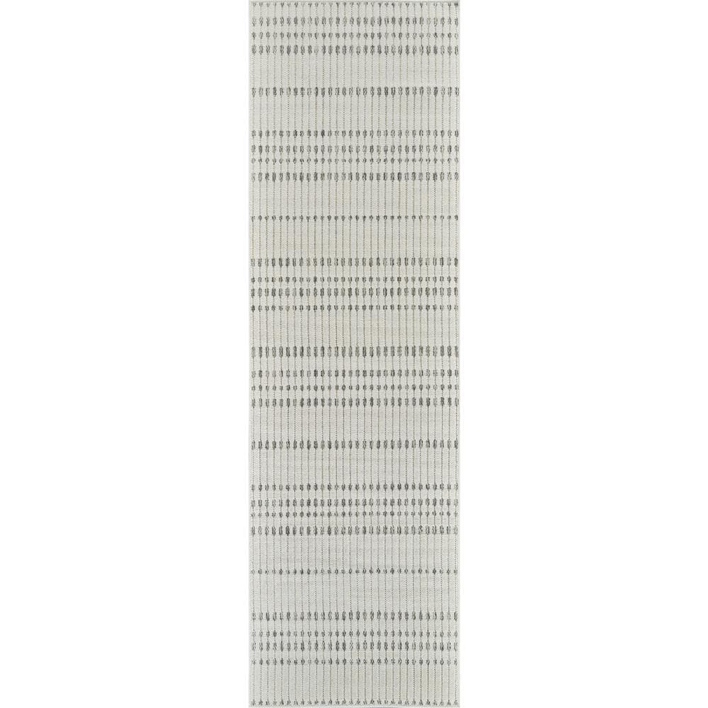 Rug Branch Maise Cream Beige 2 ft. x 8 ft. Modern Abstract Indoor ...