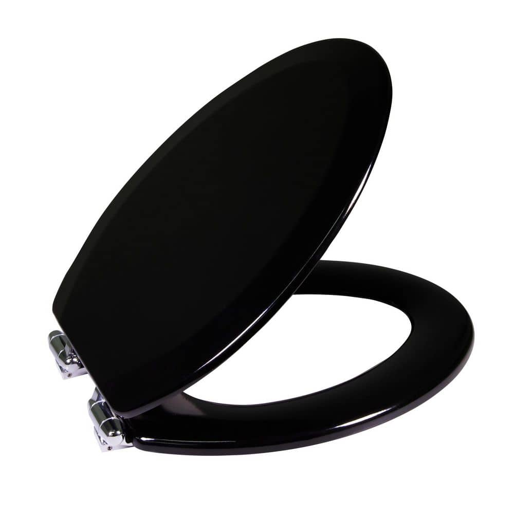 Design House Dalton Elongated Toilet Seat in Black 560235-BLK - The ...
