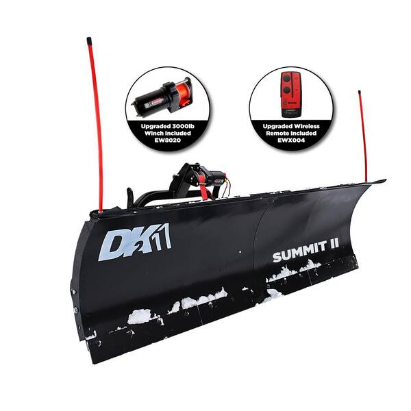 DK2 Summit II Series 88 in. x 26 in. Snow Plow for Trucks and SUVs ...