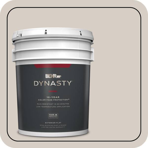 BEHR DYNASTY 5 gal. #MQ3-06 Granite Dust Flat Exterior Stain-Blocking ...
