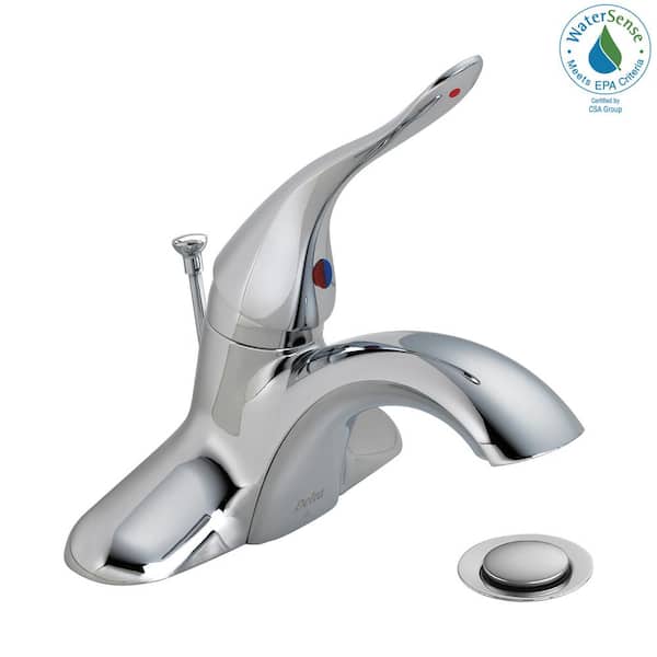 Delta Commercial 4 in. Centerset Single-Handle Bathroom Faucet with ...