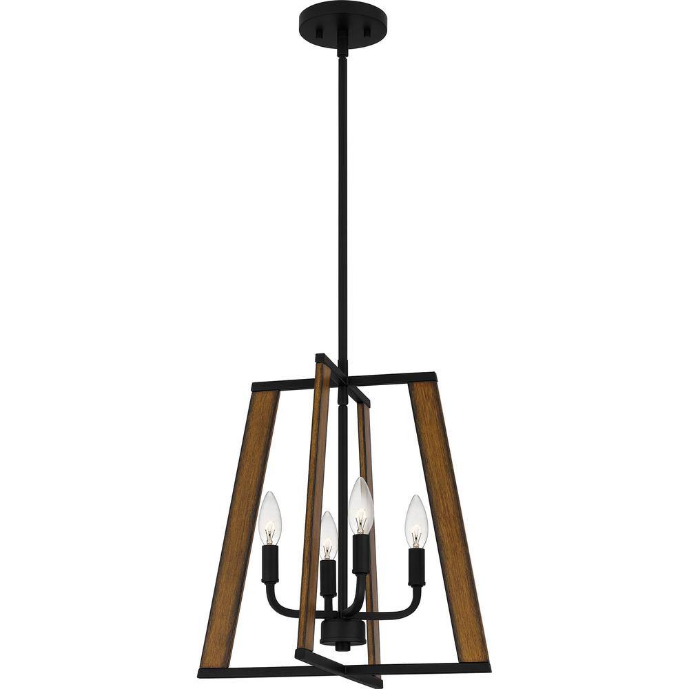 Quoizel Mayline 4-Light Matte Black Lantern Pendant MAL2816MBK - The ...