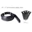VALLEY VIEW 20 ft. L x 2 in. W x 3 in. H Black Tall Resin Innovative ...