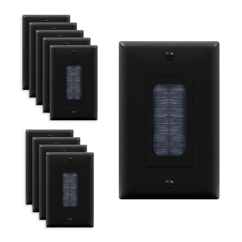 TOPGREENER 1-Gang Midsize Decorator Rocker Brush Pass Through Plastic ...