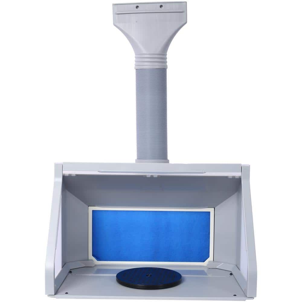 Tidoin Portable Airbrush Paint Spray Booth Kit Pro Paint Set with Turn ...