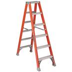 Louisville Ladder 3 ft. Fiberglass Pinnacle Platform Ladder with 300 ...