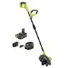 RYOBI ONE+ 18V 9 in. Cordless Battery Edger with 2.0 Ah Battery and ...