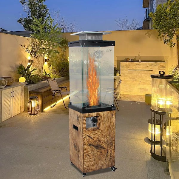 Runesay 61 in. H x 16 in. W Outdoor Propane Gas Fire Heater With ...