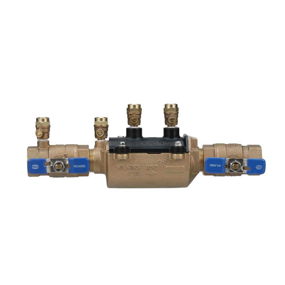 Wilkins 1 in. 350 Double Check Backflow Preventer 1-350 - The Home Depot