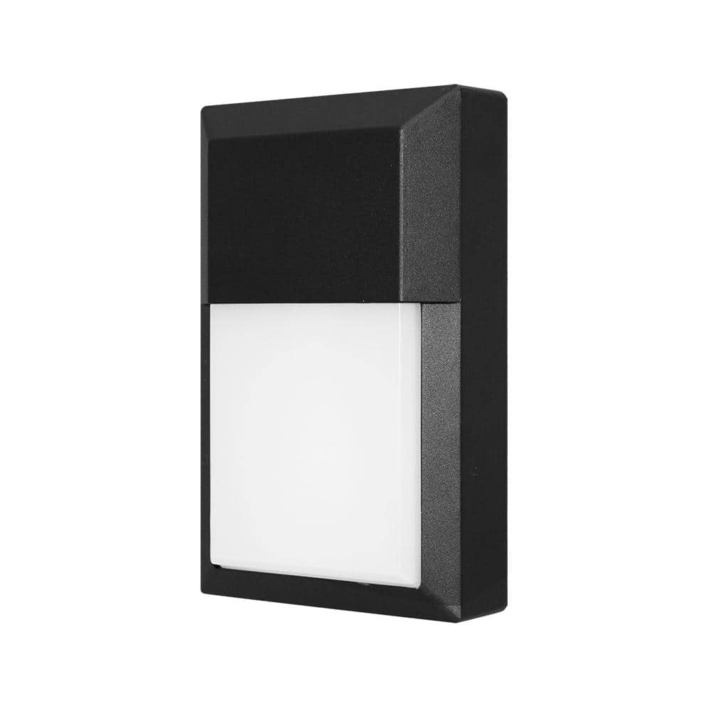 Euri Lighting 150-Watt Equivalent Integrated LED Matte Black Outdoor ...