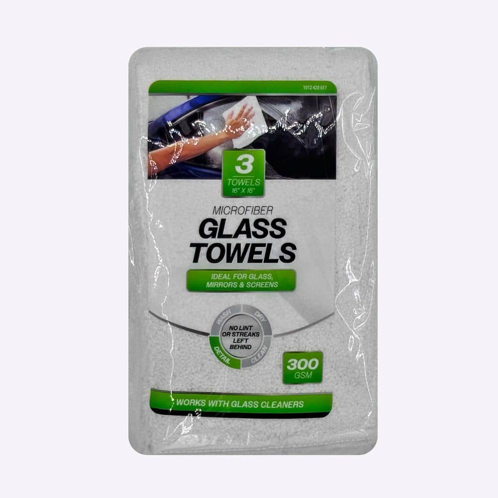 Microfiber Glass Cleaning Towels 3PK MPX-686736 - The Home Depot