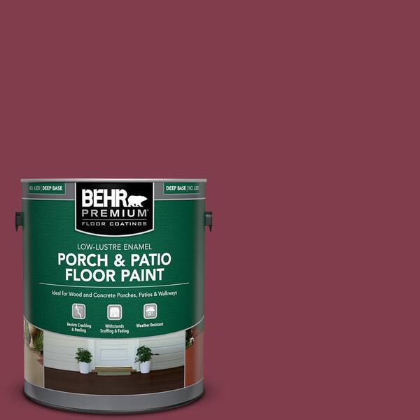 BEHR PREMIUM 1 gal. #120D-7 Ruby Red Low-Lustre Enamel Interior ...