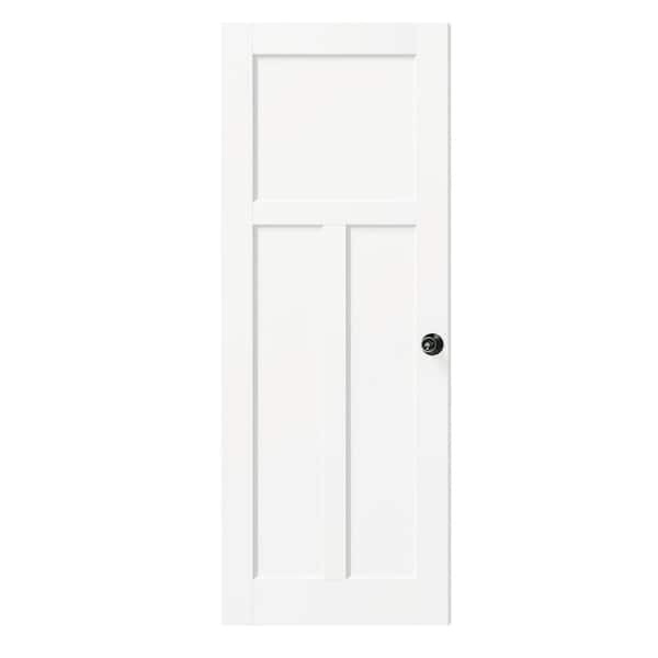 TENONER 30 in. x 80 in. MDF, Pre-assembled, Primed, White, 1 Panel ...