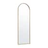 Carnegy Avenue 22 in. W x 65 in. H Metal Gold Decorative Mirror CGA-HMH ...
