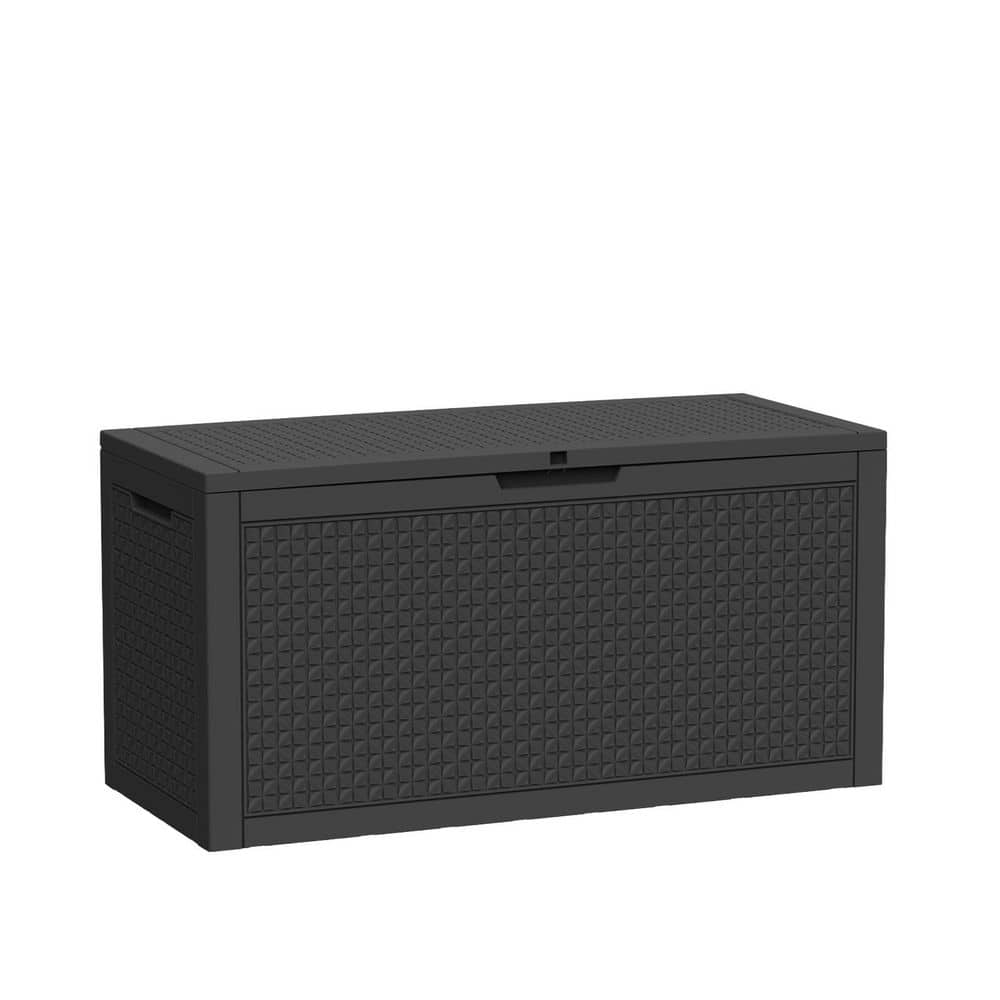 Reviews for 100 Gallon Storage Box Black 48.46 in. x 21.46 in. x 24.53 ...