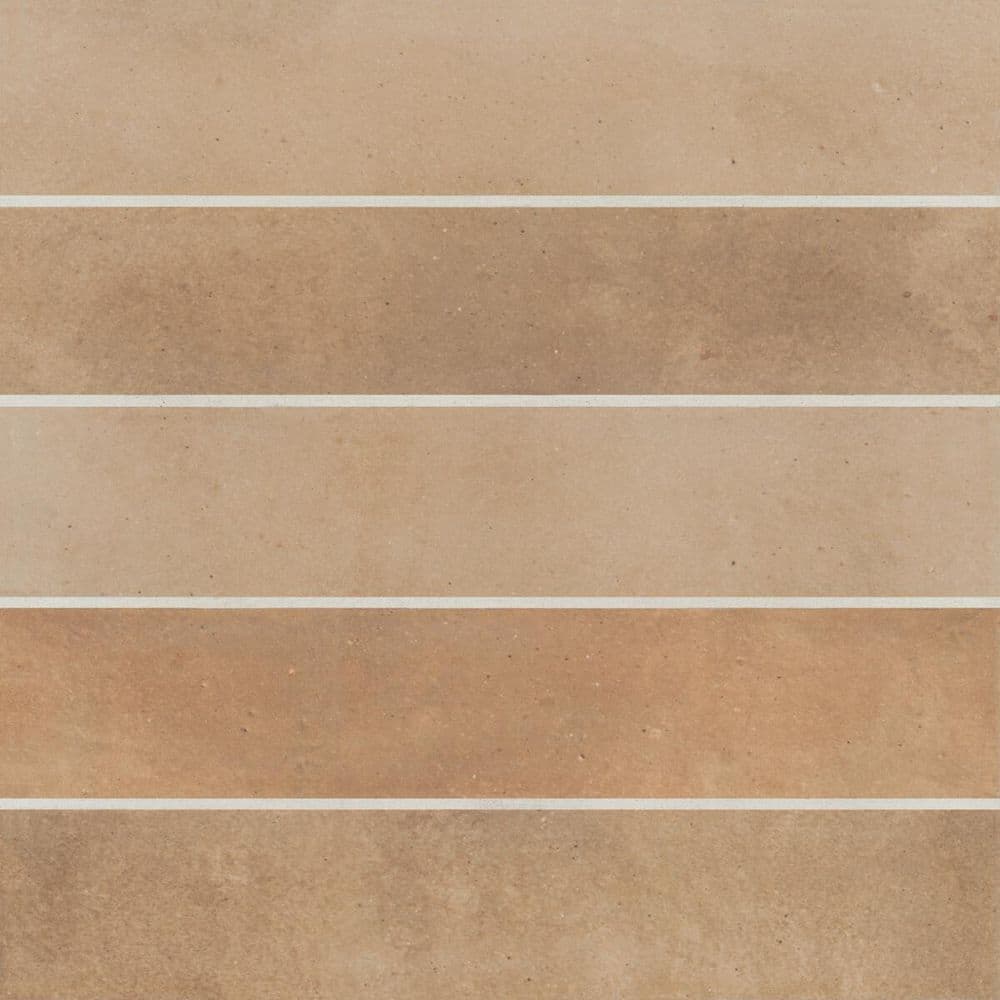 Bedrosians Celine 2.5 in. x 12 in. Matte Cotto Porcelain Subway Tile (5 ...