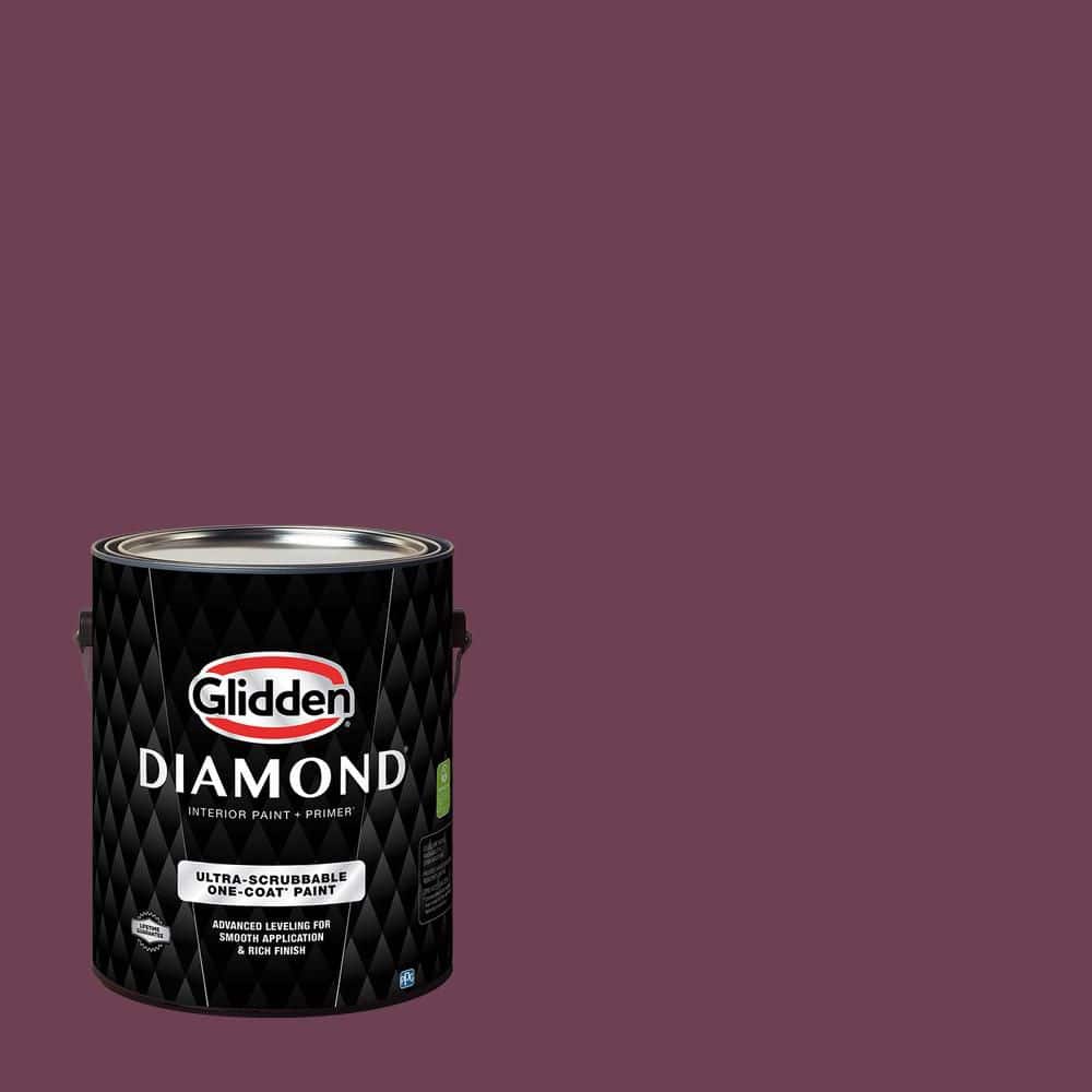 Glidden Diamond 1 gal. PPG1045-7 Chilled Wine Ultra-Flat Interior Paint ...