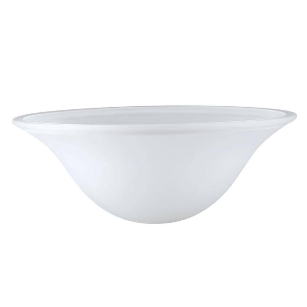 5-1/8 in. H x 13-1/4 in. Dia/Frosted Glass Shade For Torchiere Lamp ...
