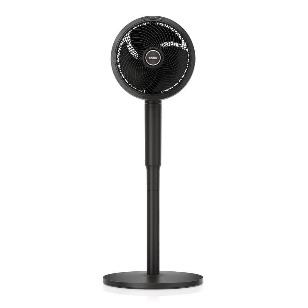 Shark FlexBreeze 13 in. 5-Speed Outdoor and Indoor Pedestal Fan in Dark ...