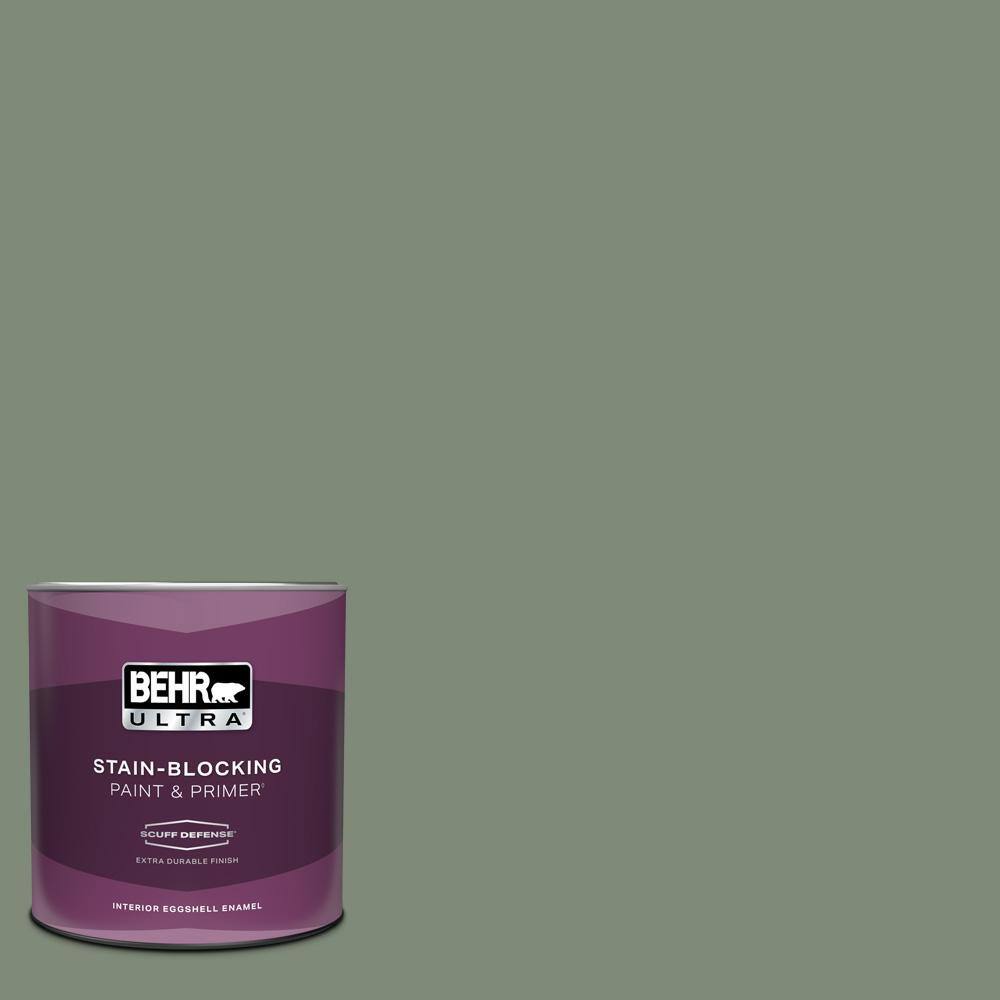 BEHR ULTRA 1 qt. #N400-5 Thai Basil Extra Durable Eggshell Enamel ...