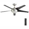 Home Decorators Collection Windward IV 52 in. Indoor LED Brushed Nickel ...