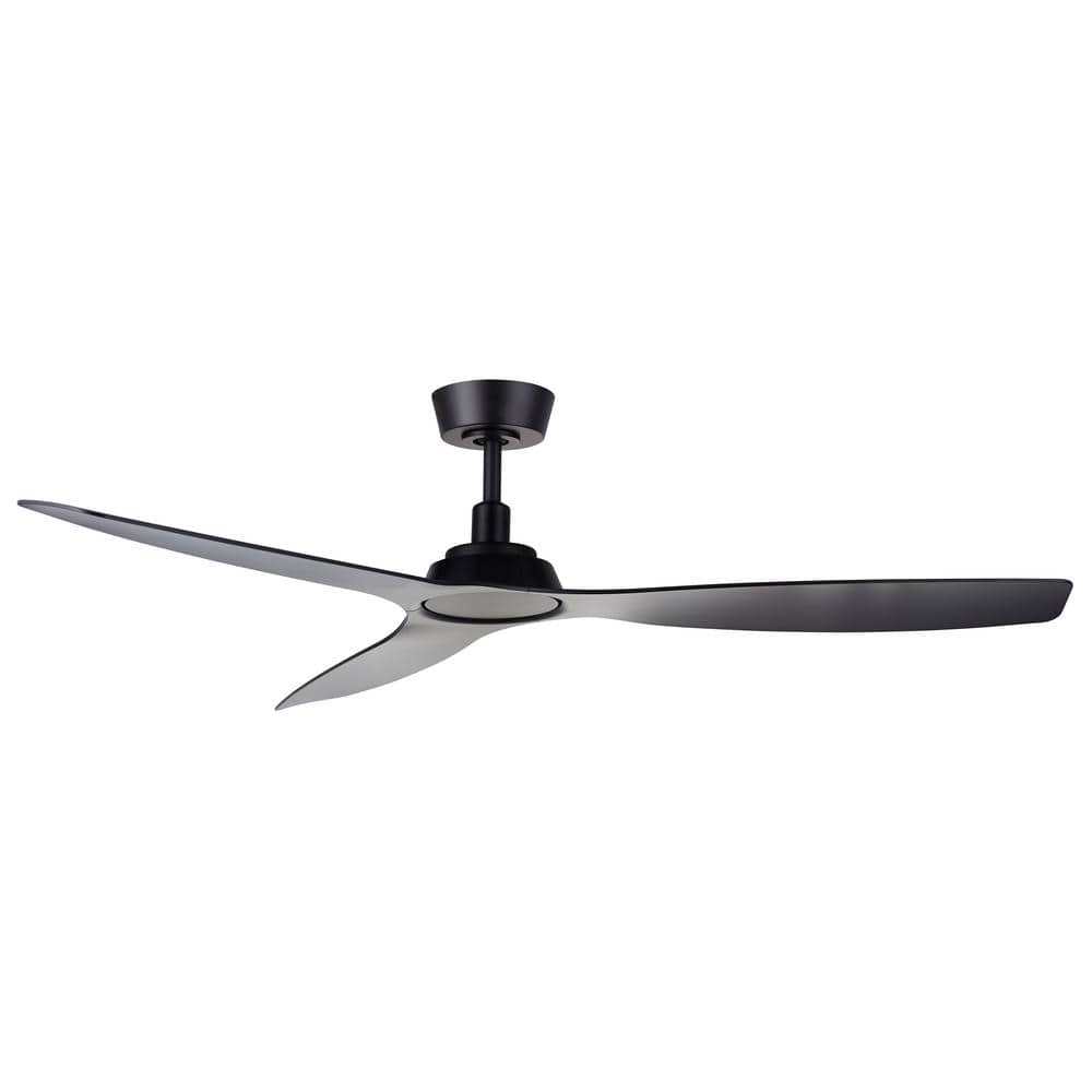 Lucci Air Moto 52 in. Indoor Black and Matte Black Ceiling Fan with ...