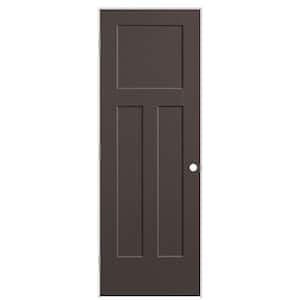 Masonite 24 in. x 80 in. 3-Panel Winslow Right-Hand Solid Core Willow ...