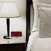 Equity by La Crosse Clear 1.8 in. Red LED Alarm Table Clock 30040 - The ...