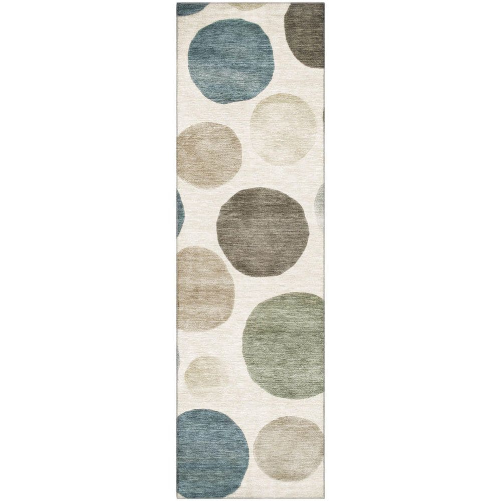 Addison Rugs Mayfield Premium Machine Washable Abstract AMF2062 Ivory 2 ...