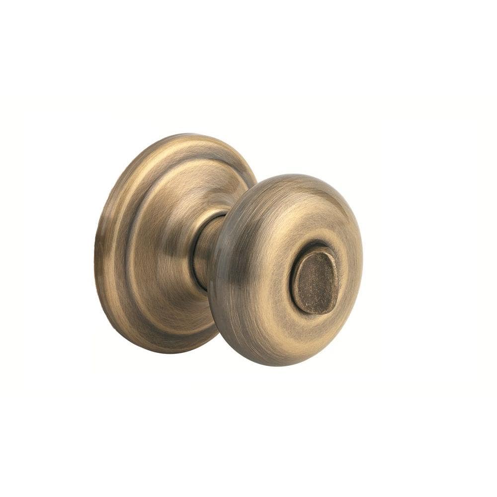 Reviews for Kwikset Juno Antique Brass Privacy Bed/Bath Door Knob | Pg ...